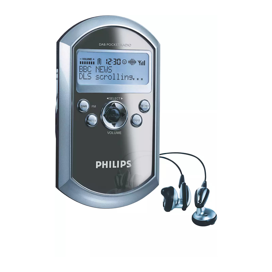 PHILIPS DA1000 SPECIFICATIONS Pdf Download | ManualsLib