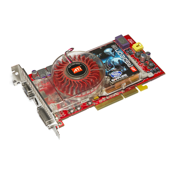 ATI TECHNOLOGIES X850 - RADEON XT PLATINUM EDITION 256 MB AGP USER ...