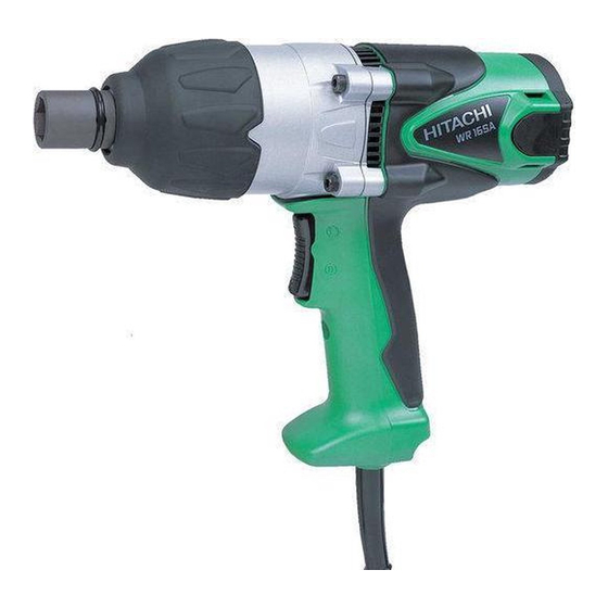 HITACHI WR16SA - 4.2 AMP ELECTRIC IMPACT WRENCH SAFETY AND INSTRUCTION ...