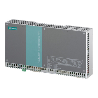 SIEMENS SIMATIC IPC427C USER MANUAL Pdf Download | ManualsLib
