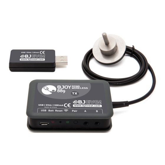 BJLIVE BJOY RING WIRELESS QUICK START MANUAL Pdf Download | ManualsLib