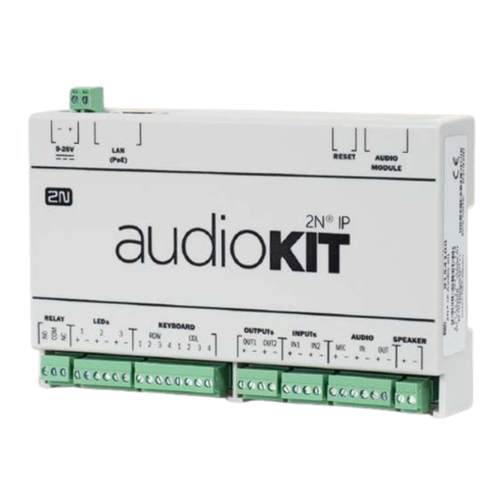 2N IP AUDIO KIT INSTALLATION MANUAL Pdf Download | ManualsLib