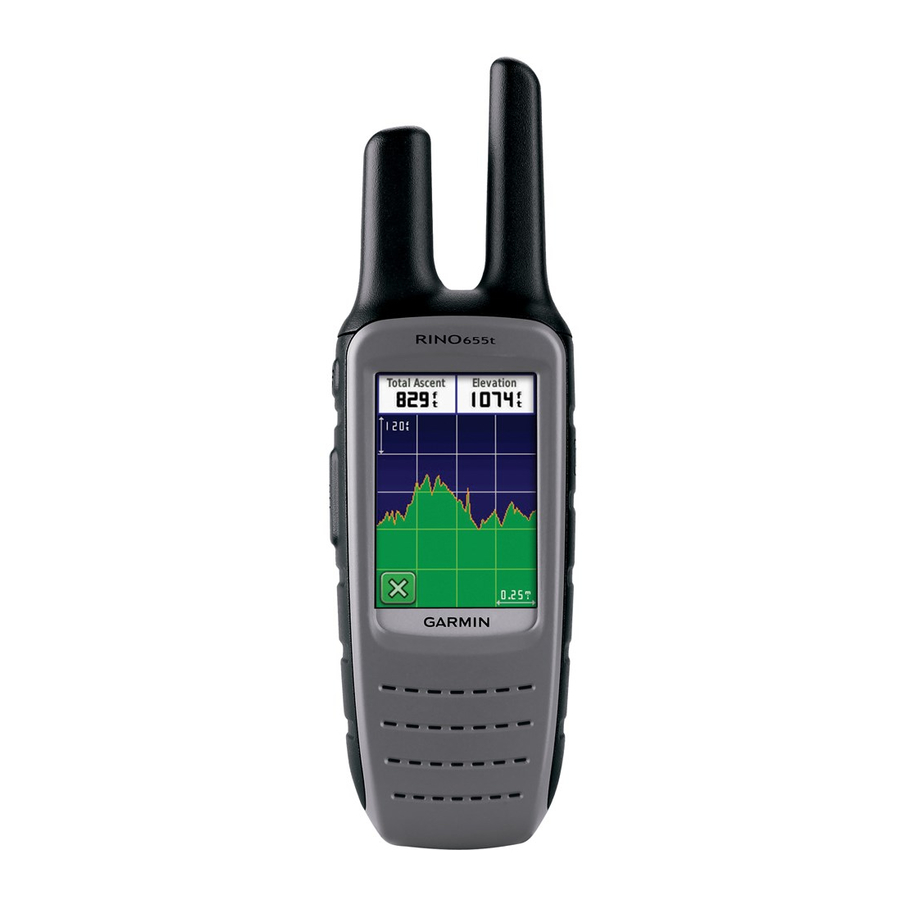 GARMIN RINO 655T OWNER'S MANUAL Pdf Download | ManualsLib