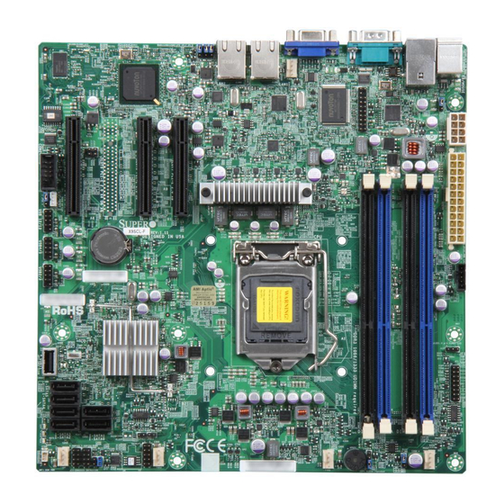 SUPERMICRO SUPERO X9SCL-F USER MANUAL Pdf Download | ManualsLib