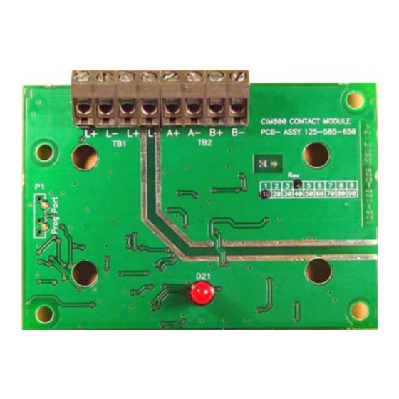 TYCO CIM800 INSTALLATION INSTRUCTIONS MANUAL Pdf Download | ManualsLib