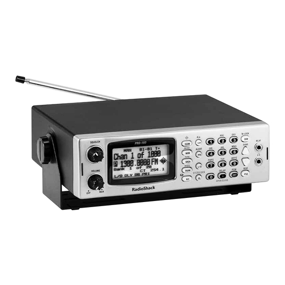 RADIO SHACK PRO-160 MANUAL Pdf Download | ManualsLib
