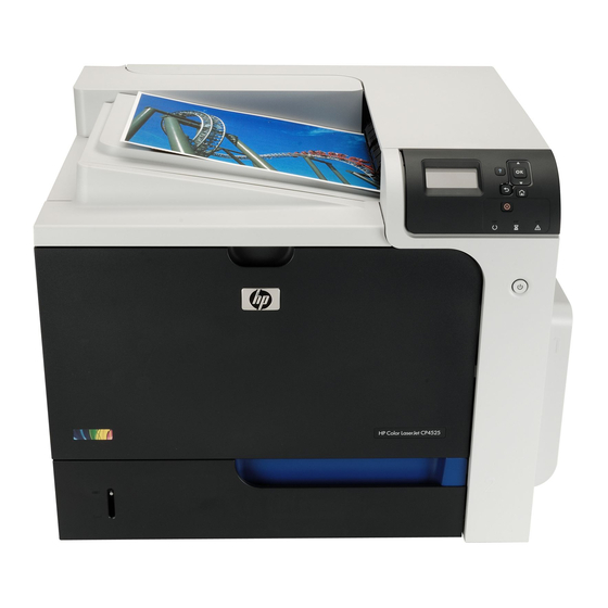 HP CP4525N - COLOR LASERJET ENTERPRISE LASER PRINTER INSTALL MANUAL Pdf ...