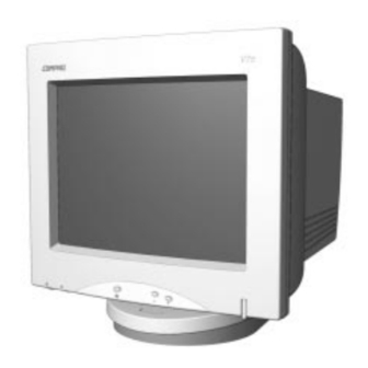 COMPAQ 307713-001 - V 75 - 17" CRT DISPLAY USER MANUAL Pdf Download ...