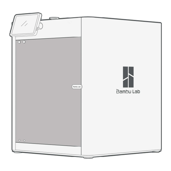 BAMBU LAB X1 QUICK START MANUAL Pdf Download | ManualsLib