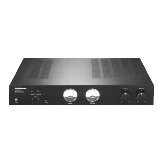 AUDIOSOURCE AMP TWO OWNER'S MANUAL Pdf Download | ManualsLib