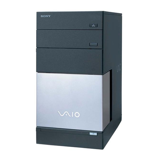 SONY VGC-RC110G - VAIO DESKTOP COMPUTER REPLACEMENT INSTRUCTIONS Pdf ...