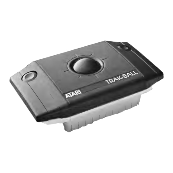 ATARI TRAK-BALL OWNER'S MANUAL Pdf Download | ManualsLib