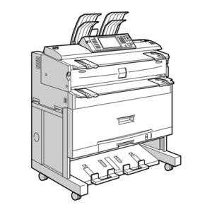 Ricoh Aficio MP W3600 Wide Format Printer Manuals