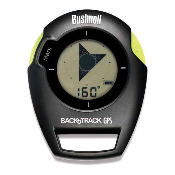 BUSHNELL BACK TRACK 360400 INSTRUCTION MANUAL Pdf Download | ManualsLib