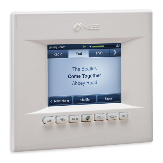 NILES INTELLIPAD TS-1 INSTALLATION & OPERATION MANUAL Pdf Download ...