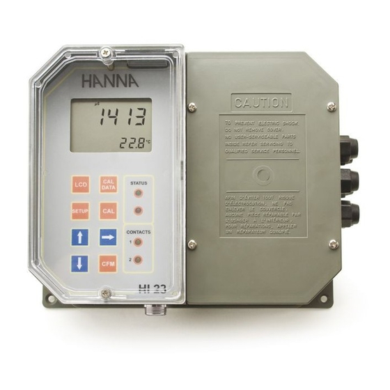 HANNA INSTRUMENTS HI 24 SERIES INSTRUCTION MANUAL Pdf Download | ManualsLib