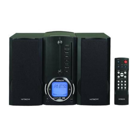 HITACHI AXM89MP3UK OPERATING INSTRUCTIONS MANUAL Pdf Download | ManualsLib