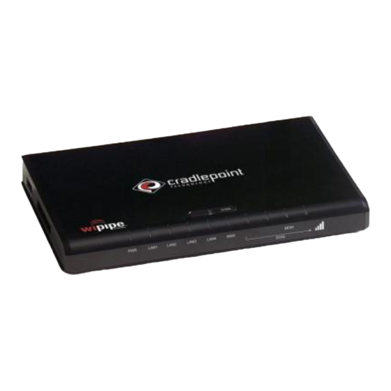 CRADLEPOINT MBR800 QUICK SETUP MANUAL Pdf Download | ManualsLib