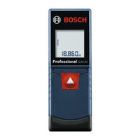 Bosch Glm 20 Manual