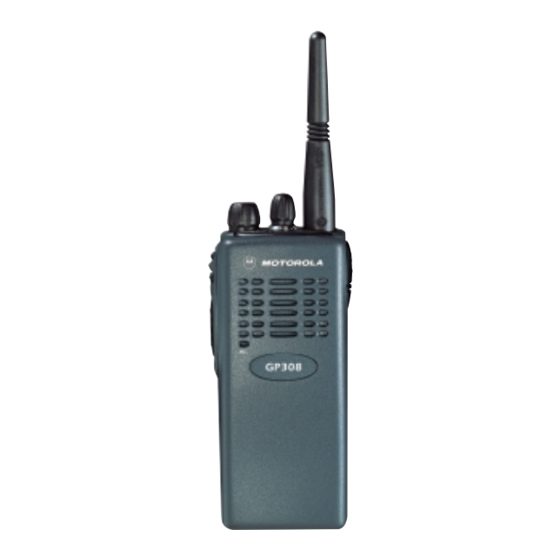 MOTOROLA GP308 INSTRUCTION BOOKLET Pdf Download | ManualsLib