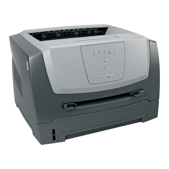 LEXMARK E250D - E B/W LASER PRINTER SERVICE MANUAL Pdf Download | ManualsLib