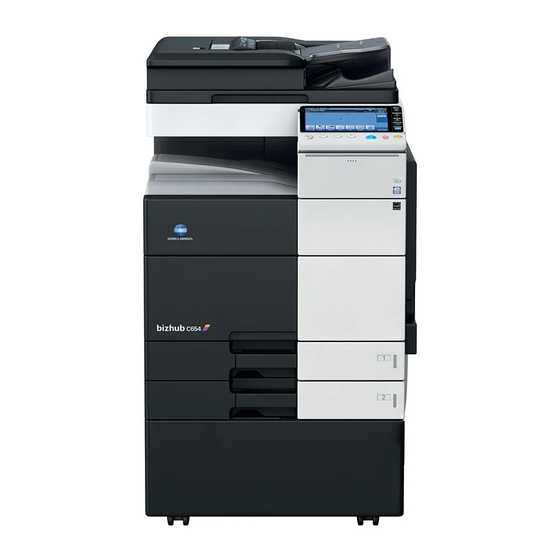 KONICA MINOLTA BIZHUB C654 QUICK START MANUAL Pdf Download | ManualsLib