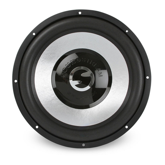 SOUNDSTREAM HIGH EXCURSION SPLX-HX 122-152 PARAMETER MANUAL Pdf ...