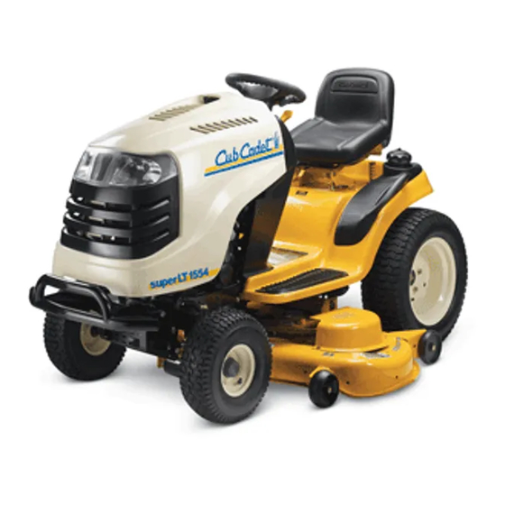 CUB CADET SERIES 1500 SLT1554 OPERATOR'S MANUAL Pdf Download | ManualsLib