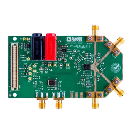ANALOG DEVICES EV-ADF4356SD1Z USER MANUAL Pdf Download | ManualsLib