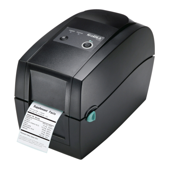 GODEX RT200 QUICK MANUAL Pdf Download | ManualsLib