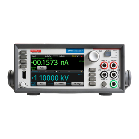 TEKTRONIX KEITHLEY 2470 REFERENCE MANUAL Pdf Download | ManualsLib
