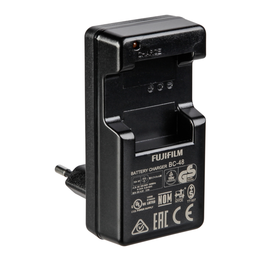 FujiFilm BC-W126, BC-85A, BC-65N, BC-48 - Battery Charger Operating ...