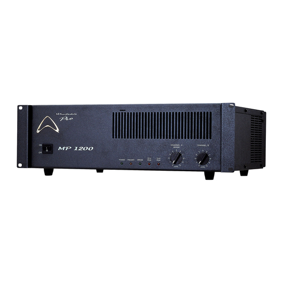 WHARFEDALE PRO MP 1200 OPERATING MANUAL Pdf Download | ManualsLib