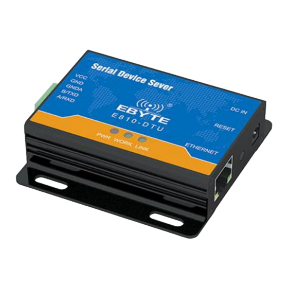 EBYTE E810-DTU USER MANUAL Pdf Download | ManualsLib