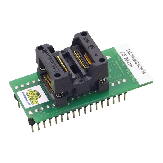 ELNEC DIL28W/SSOP28 ZIF 200MIL MANUAL Pdf Download | ManualsLib