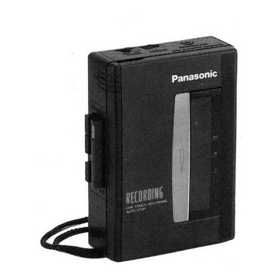 PANASONIC RQ-L305 SERVICE MANUAL Pdf Download | ManualsLib