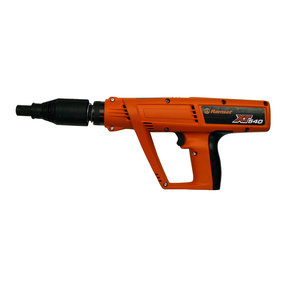 RAMSET XT540 OPERATOR'S SAFETY & OPERATING INSTRUCTION MANUAL Pdf ...