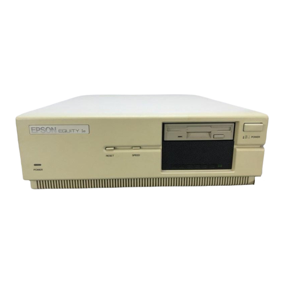EPSON EQUITY IE Q50188015-1 USER MANUAL Pdf Download | ManualsLib