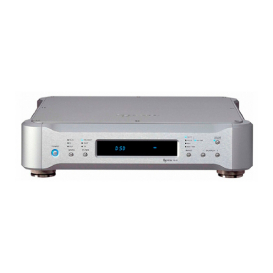 ESOTERIC D-01 OWNER'S MANUAL Pdf Download | ManualsLib