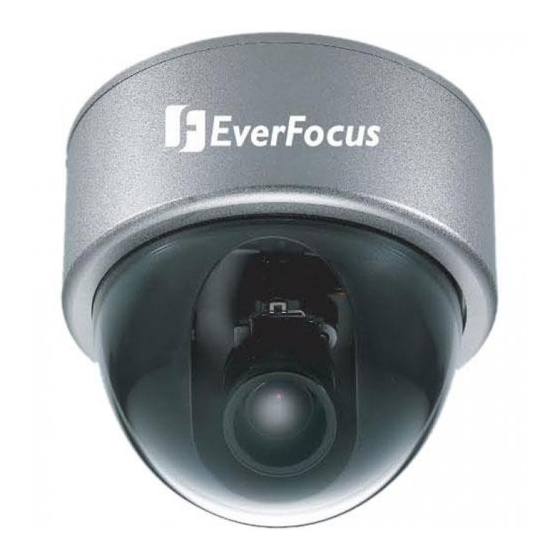 EVERFOCUS TRUE DAY/NIGHT INDOOR VANDAL COLOR CAMERA ED550 OPERATION ...