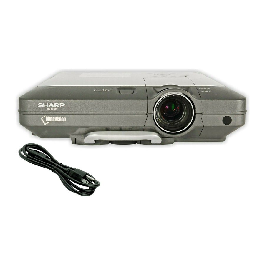 SHARP NOTEVISION XG-C50X OPERATION MANUAL Pdf Download | ManualsLib