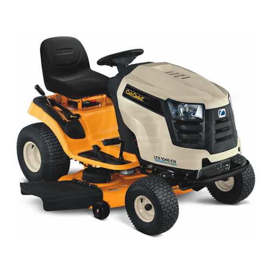 CUB CADET LTX1050KW OPERATOR'S MANUAL Pdf Download | ManualsLib