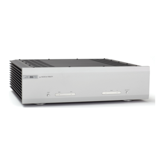 MUSICAL FIDELITY M6PRX CRPS INSTRUCTIONS FOR USE MANUAL Pdf Download ...