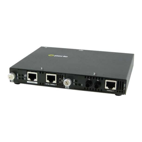 PERLE SMI MEDIA CONVERTER INSTALLATION MANUAL Pdf Download | ManualsLib