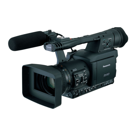 PANASONIC P2HD AG-HPX171 MANUAL Pdf Download | ManualsLib