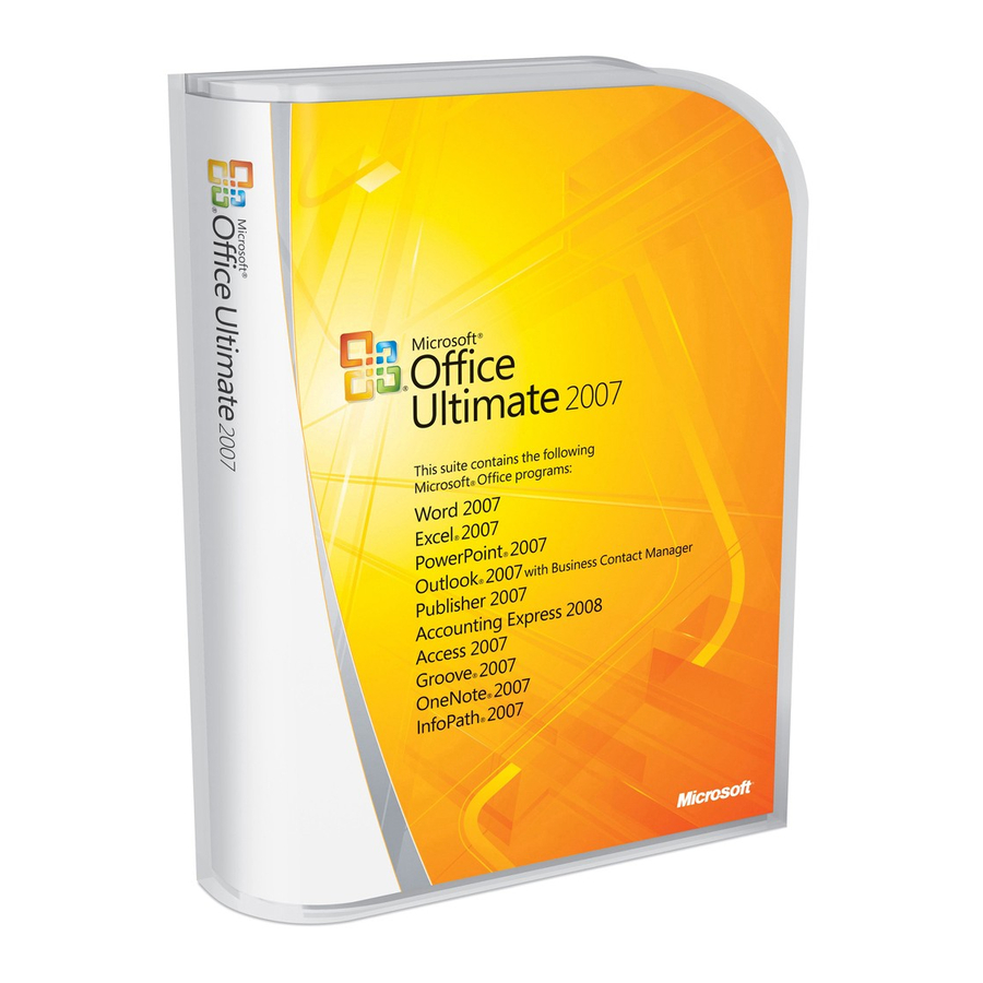 MICROSOFT 065 04940 OFFICE EXCEL 2007 USER MANUAL Pdf Download 