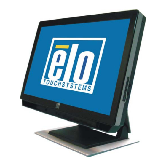 ELO TOUCHSYSTEMS 19R SERIES USER MANUAL Pdf Download | ManualsLib