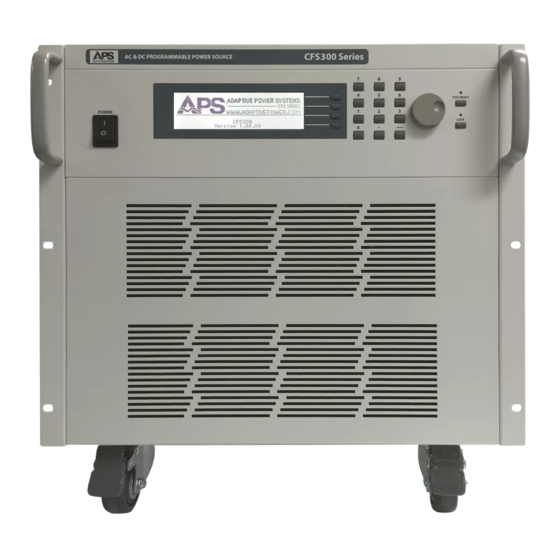 APS CFS300 SERIES OPERATION MANUAL Pdf Download | ManualsLib