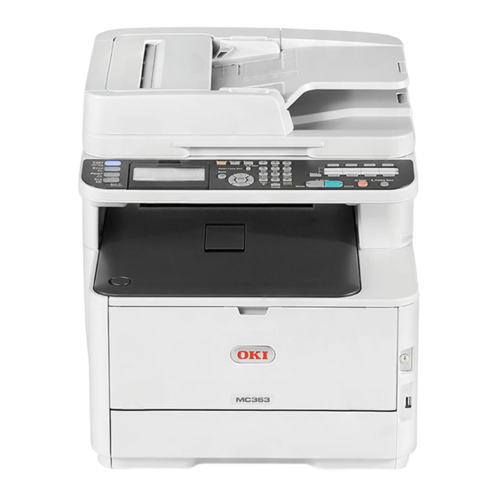 OKI MC363DNW USER MANUAL Pdf Download | ManualsLib