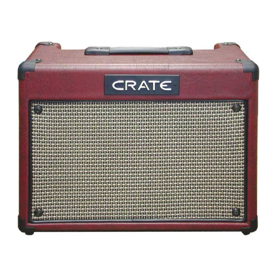 CRATE VTX15 USER MANUAL Pdf Download | ManualsLib